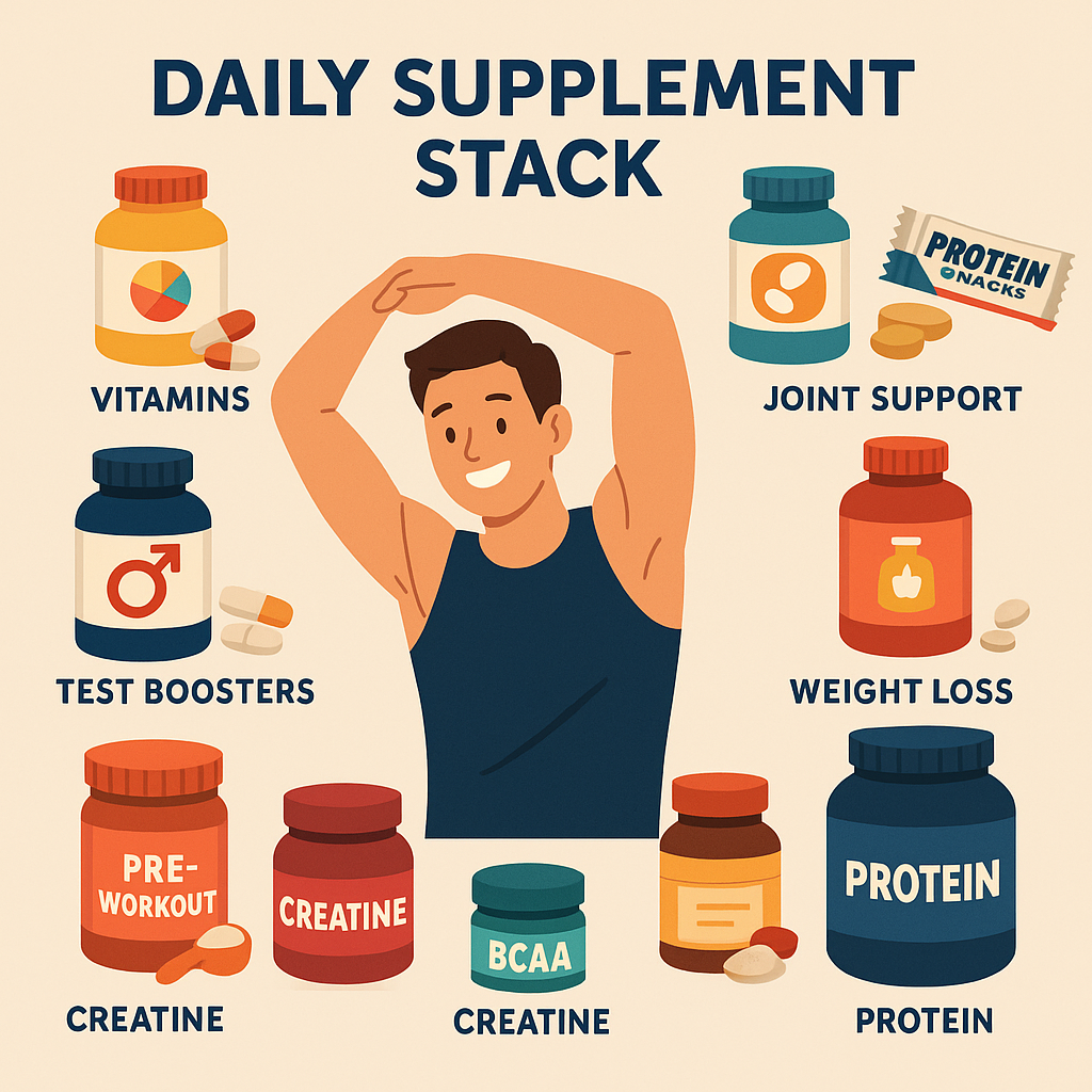 The Beginner’s Daily Supplement Stack: From Wake-Up to Bedtime – PoorBoySupplements.com