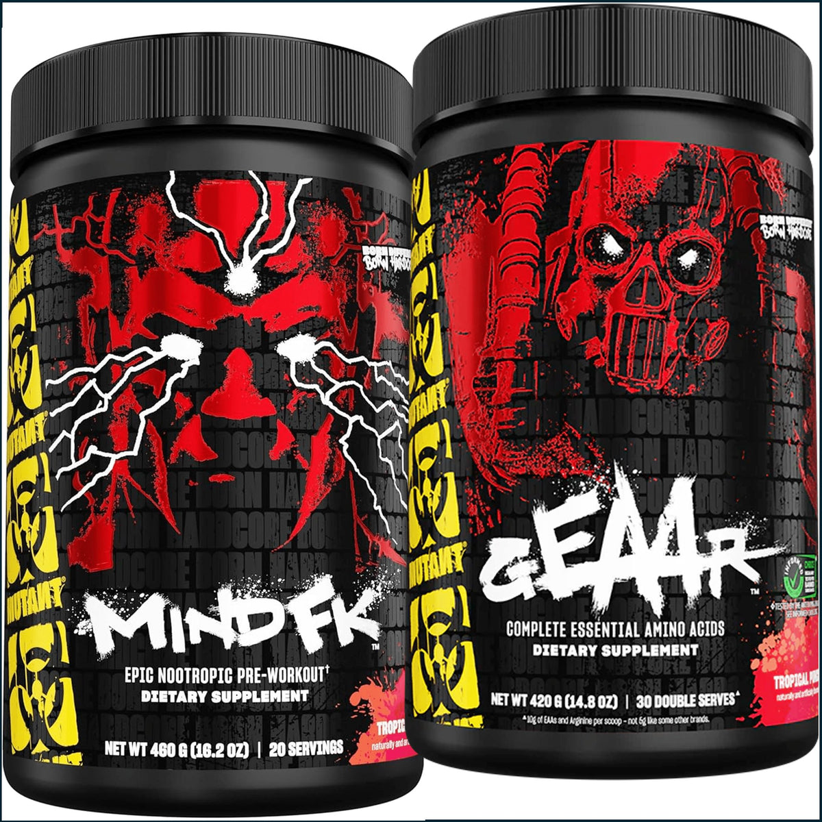 Mutant Mind FK, 20 Servings + Mutant GEAAR. 30 Servings ...