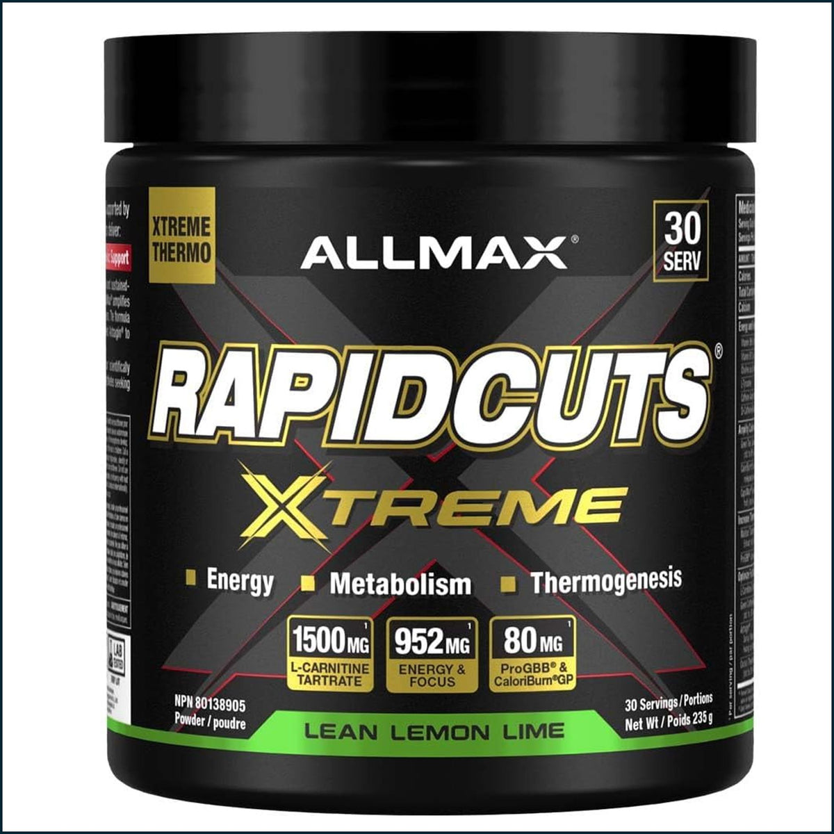 AllMax Rapid Cuts Extreme Powder | Thermogenic Fat-Loss Support ...