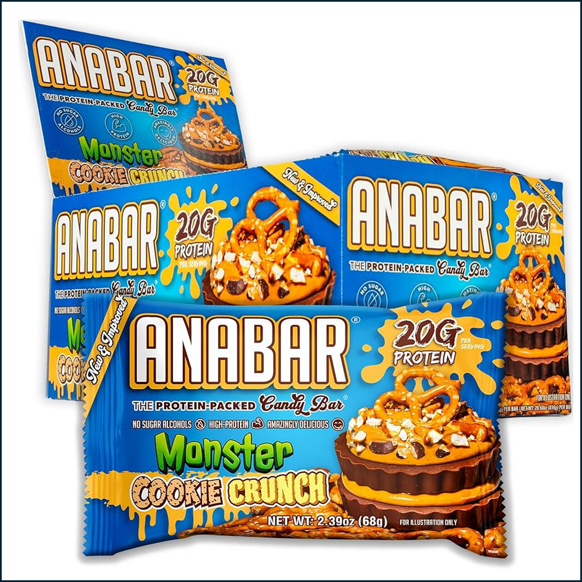 Anabar Monster Cookie Crunch - Box of 12 – PoorBoySupplements.com