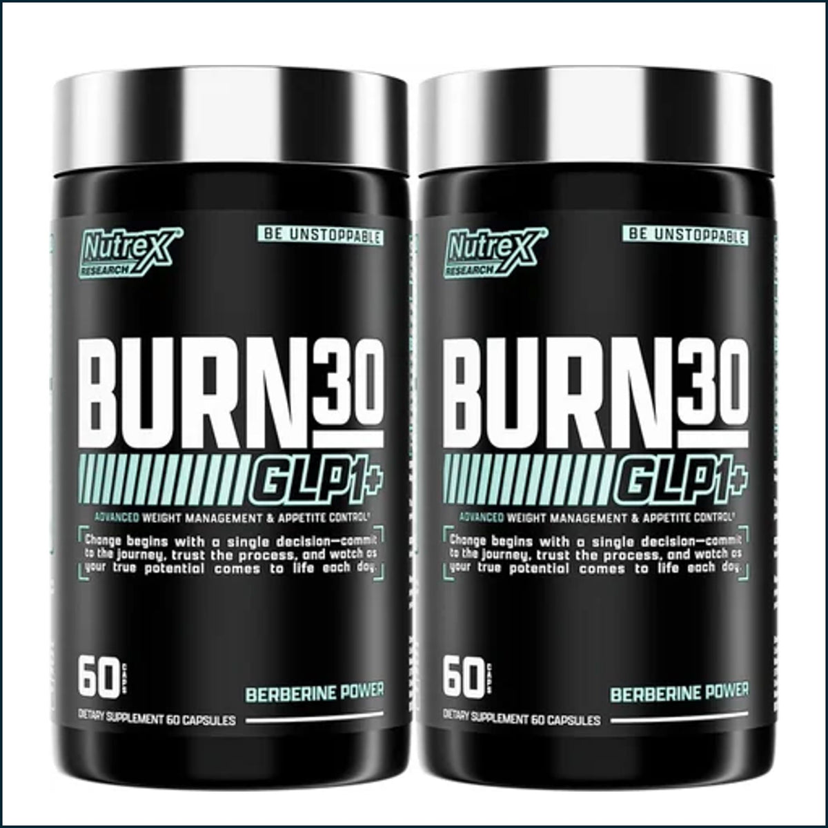Nutrex Burn30 GLP1+ 2 Pack Stimulant-Free Appetite Control ...